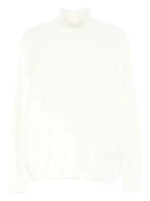 DIKTAT Roll Neck Sweater - White