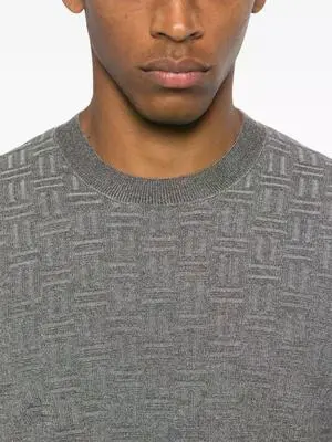DIKTAT Crew Neck Long Sleeve Sweater - Grey