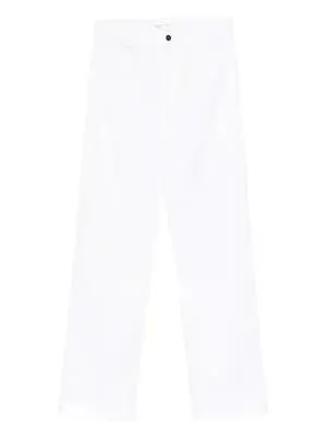 Liviana Conti Button-up Denim Trousers - White