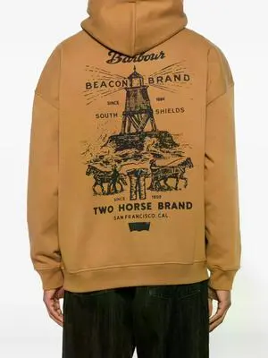 Barbour X Levi's Graphic-print Hoodie - Brown