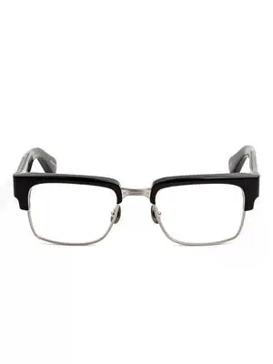 Matsuda Browline Half Rim Eyeglasses - Black
