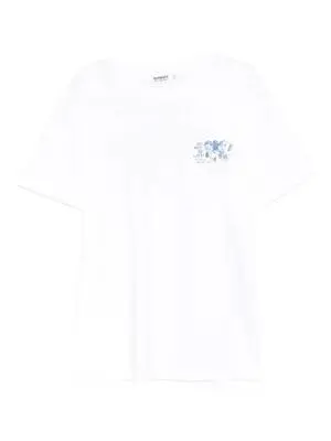 KOMPAKT RECORD BAR Graphic-print T-shirt - White