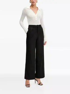Elisabetta Franchi Pointelle-knit Polo Top