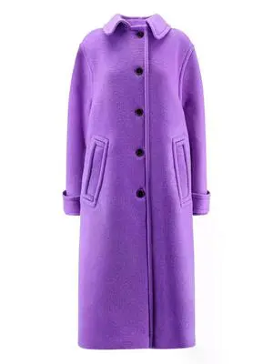 Gucci Single-breasted Coat - Purple