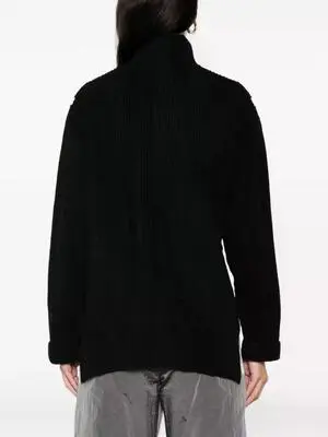 Iceberg Turtleneck Ribbed Knit Sweater