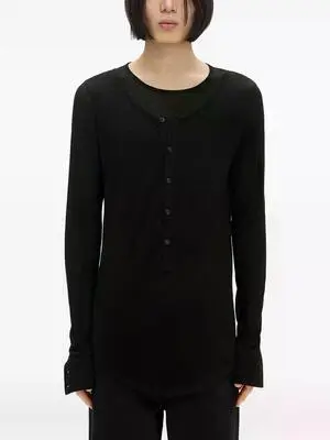 ANN DEMEULEMEESTER Leo Buttoned Cotton Top