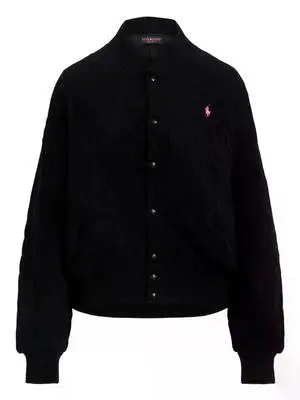 Polo Ralph Lauren Pink Pony Cable-knit Buttoned Cardigan