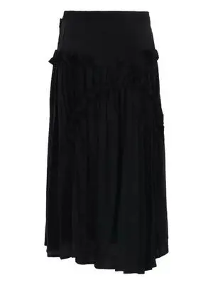 Y’s Ruffled Midi Skirt