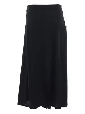 Y’s Midi Skirt With Ruffled Detail