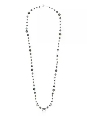 MARANT Beaded Long Necklace - Silver