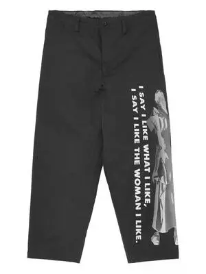 Yohji Yamamoto Graphic Pants For Men