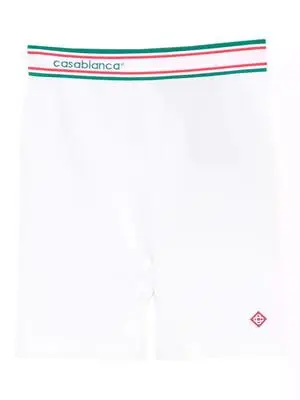 Casablanca Seamless Sports Shorts - White