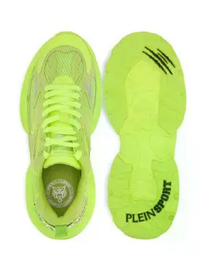 PLEIN SPORT Pulse X Mesh Sneakers - Yellow