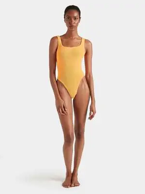Hunza G Square Neck One-piece Swimsuit