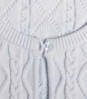 SKIMS Cable-knit Cropped Cardigan