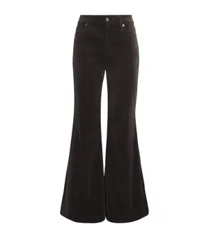 7 For All Mankind Velvet Retro Flared Jeans
