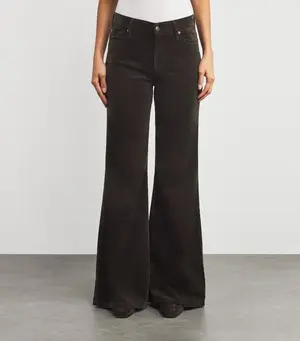 7 For All Mankind Velvet Retro Flared Jeans