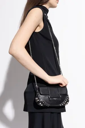 JIMMY CHOO Shoulder Bag With Stud And Pearl Applique