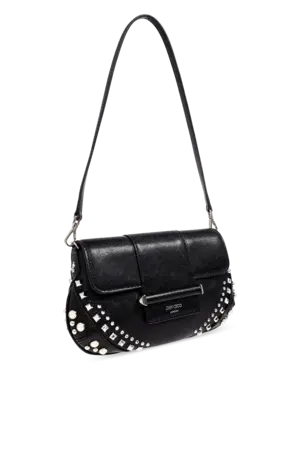 JIMMY CHOO Shoulder Bag With Stud And Pearl Applique