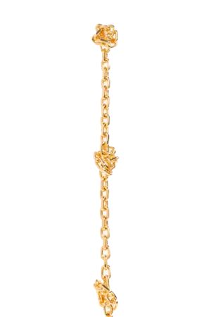 JIL SANDER Brass Chain Earrings