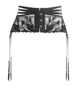 AUBADE Night At Paradise Suspender Belt - Black