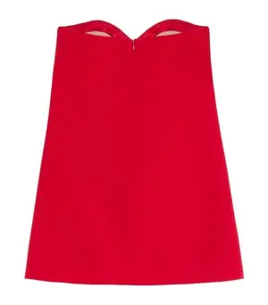 Valentino Garavani Silk-wool Heart Mini Dress