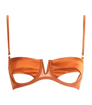 Kiki De Montparnasse Maxim Balconette Bra - Orange