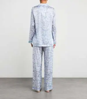 Derek Rose Silk Floral Pyjama Set