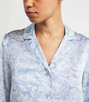 Derek Rose Silk Floral Pyjama Set