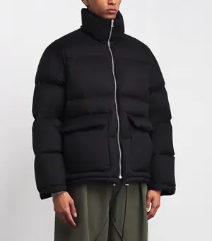 Auralee Ripstop Down Puffer Jacket - Black
