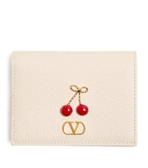 Valentino Garavani Vlogo Cherryific Wallet - White