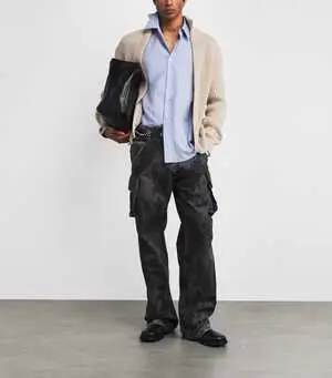 424 Cotton Ripstop Camouflage Print Cargo Trousers