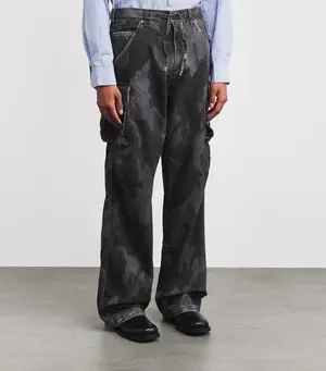 424 Cotton Ripstop Camouflage Print Cargo Trousers