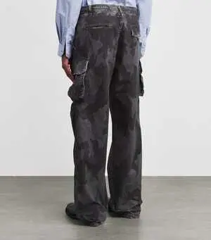 424 Cotton Ripstop Camouflage Print Cargo Trousers