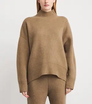 Le Kasha Organic Cashmere Nantes Sweater - Brown