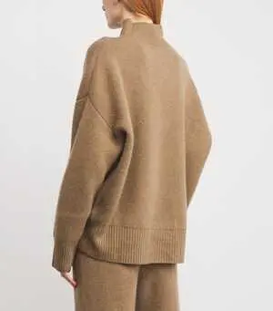 Le Kasha Organic Cashmere Nantes Sweater - Brown