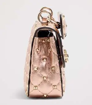 Valentino Garavani Rockstud Spike Top-handle Bag - Nude