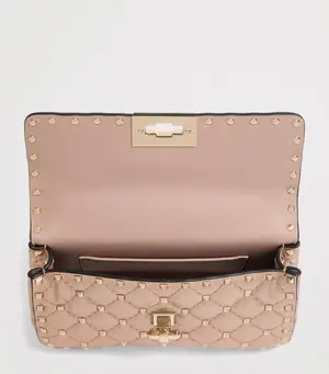 Valentino Garavani Rockstud Spike Top-handle Bag - Nude