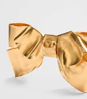Valentino Garavani Trop Chou Bow Brooch - Metallic