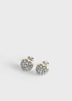 TOTEME Diamond Lace Stud Earrings