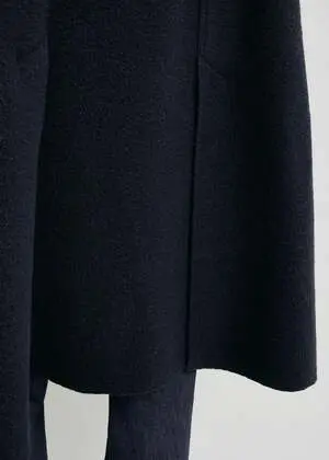 TOTEME Bouclé Cape Coat - Blue