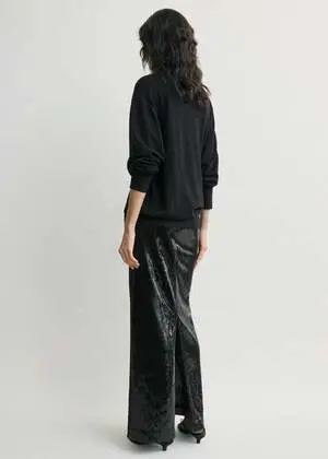 TOTEME Sequin Skirt - Black