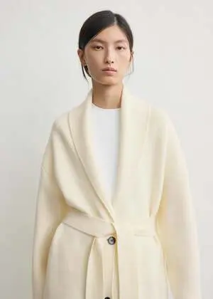 TOTEME Shawl-lapel Robe - Ecru