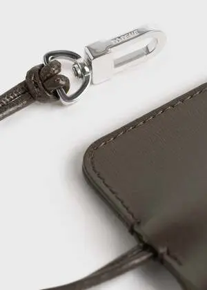 TOTEME Leather Keyring - Bark