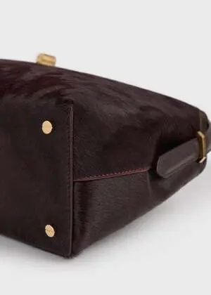 TOTEME T-lock Pony Hair Top Handle