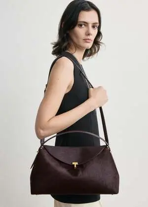 TOTEME T-lock Pony Hair Top Handle