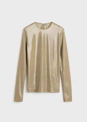 TOTEME Sequin Top - Latte