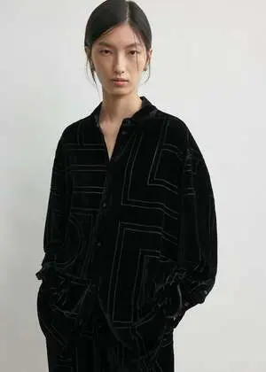 TOTEME Oversized Devoré Shirt