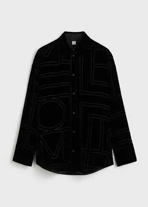 TOTEME Oversized Devoré Shirt