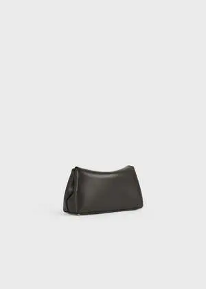 TOTEME Mini T-lock Leather Clutch - Brown